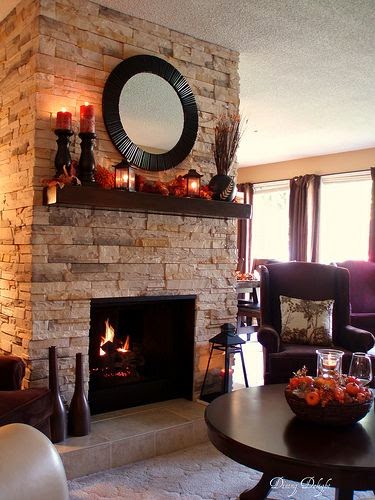 First Day of Fall Fireplace Inspiration