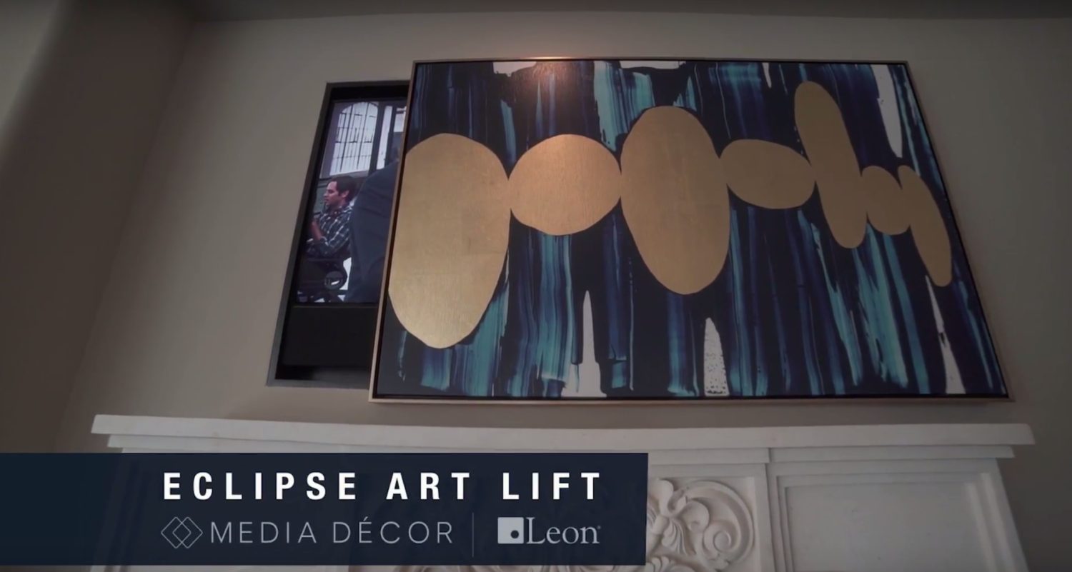 Home Tip: Hide Your TV Behind Beautiful Custom Artwork