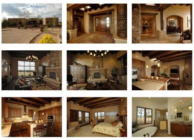 Las Campanas home offers eco friendly living in Sant Fe, new Mexico.