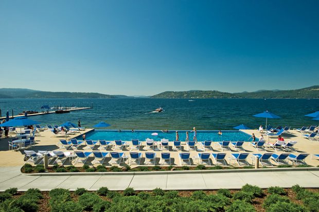 Luxury Idaho Resort Transforming Infinity Pool Into Giant Hot Tub