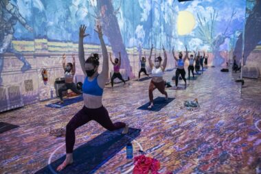 Do Yoga Inside the Immersive Vincent Van Gogh Exhibit